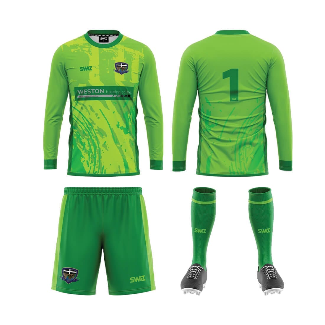 SWAZ Gunnislake Premium Goalkeeper Kit - Adult Sizes